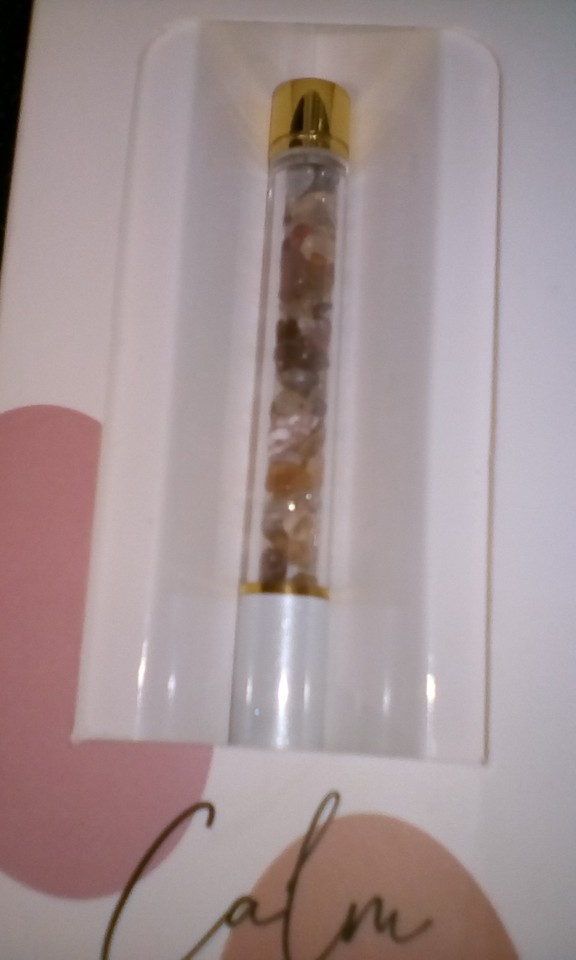 Ale-hop pen Natural howlite stone pen Calm writing | eBay UK
