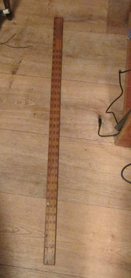 antique 36" logging measuring int. log rules board feet Federal Land ...