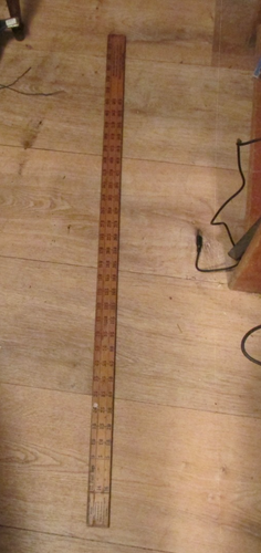 antique 36" logging measuring int. log rules board feet Federal Land ...