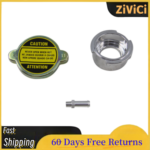1-5/8" 41mm + Free Cap Aluminum Weld On Radiator Filler Neck w/overflow ...