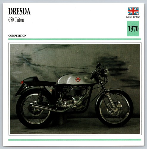 Dresda 650 Triton 1970 Great Britain Edito Service Atlas Motorcycle ...