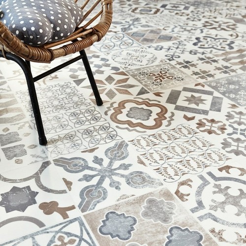 Patchwork Vinyl Floor Tiles – Flooring Ideas
