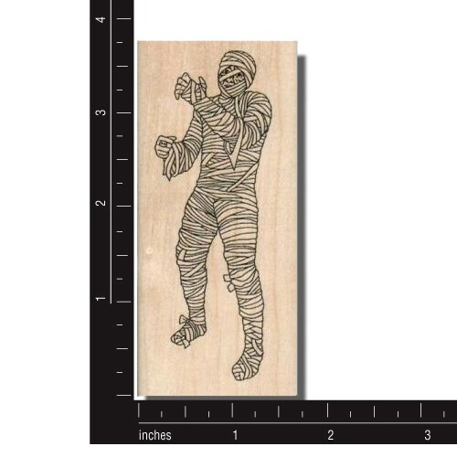 Mounted Stamp, WALKING MUMMY, Halloween Stamp,Horror Movie,Scary,Man ...