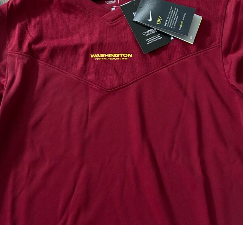 New NWT Washington Commanders Nike UPF 40+ Sideline Coaches Long Sleeve ...