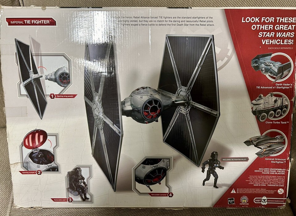 2009 Hasbro Star Wars IMPERIAL TIE FIGHTER Legacy Collection Target ...