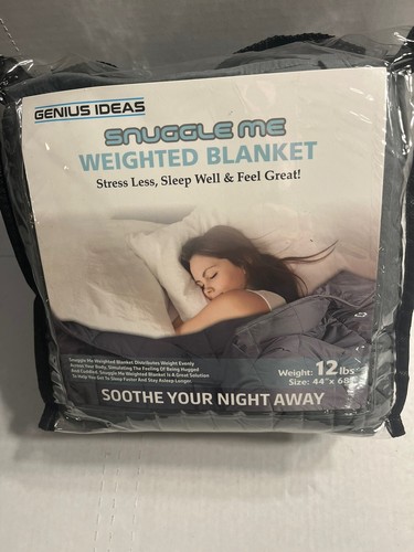 Snuggle Me Weighted Blanket 12 lb, 44" x 68" Cozy Comfy Sooth Your ...