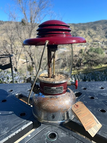 Vintage AGM 3718 Gas Pressure Camping Art Deco Lantern not Coleman | eBay