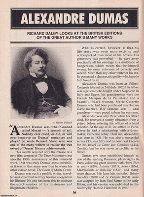 ALEXANDRE DUMAS. BRITISH EDITIONS OF THE AUTHOR'S MANY WORKS. THIS IS ...