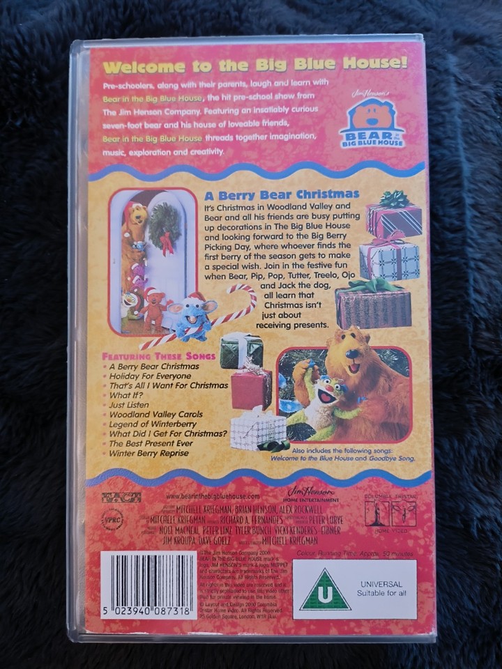 Bear in the Big Blue House A Berry Bear Christmas VHS Special Bumper ...