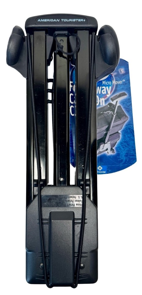 American Tourister Samsonite Micro Mover Fold Away Carry-On Cart Bag ...