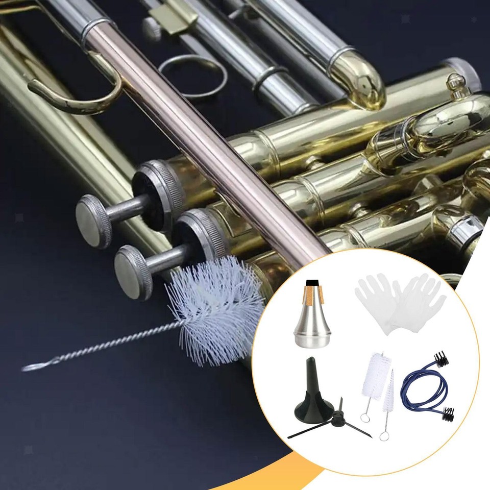 Trumpet Cleaning Kit Instrument Mute for Musician Stage Performance ...