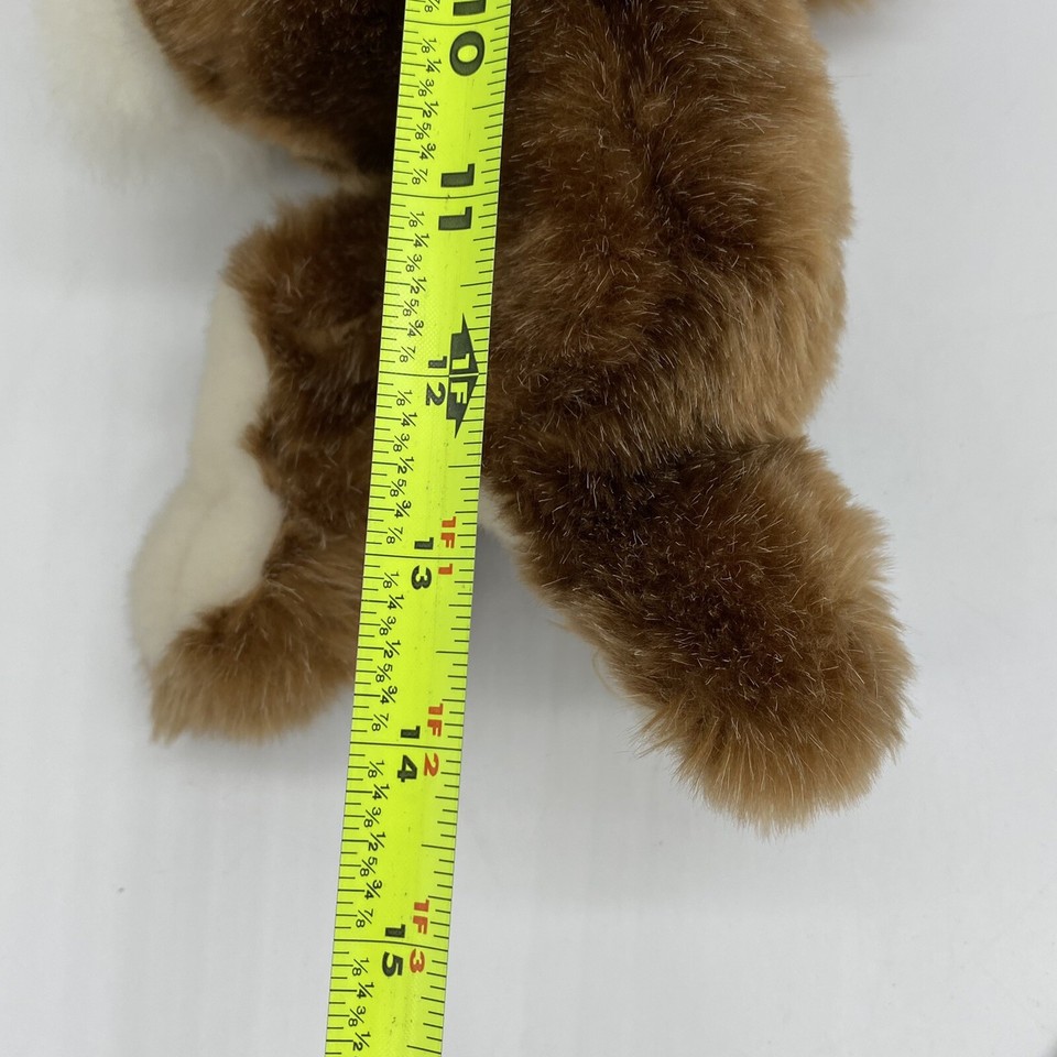 Gund Bunny Rabbit Plush 14” Stuffed Animal Toy Brown Off-white Plaid ...