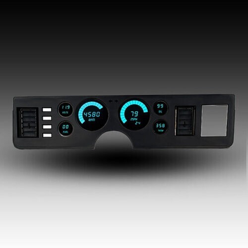 1979 -1986 Fox Body Mustang LED Digital Gauge Cluster with White , LEDs ...
