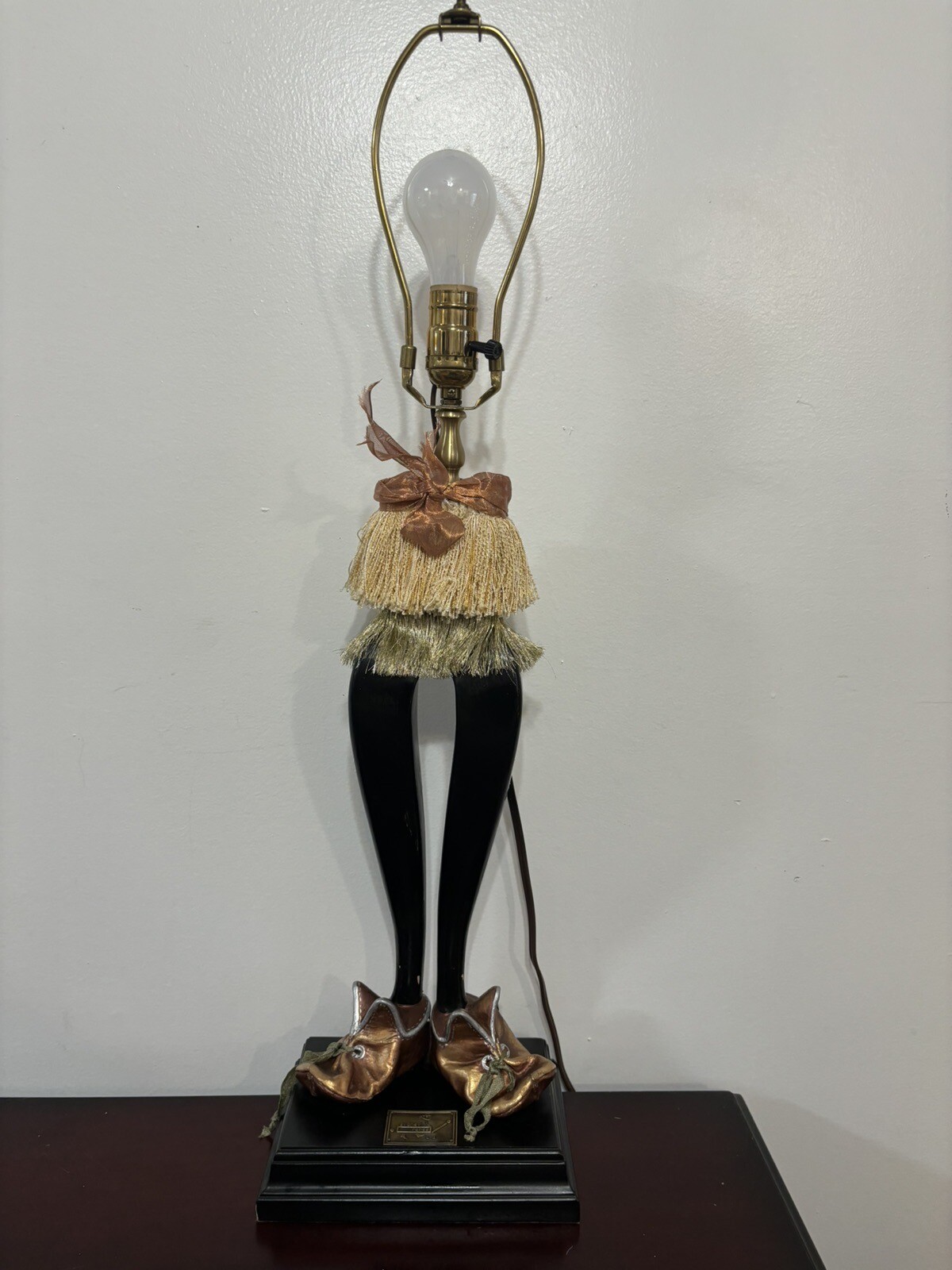 Rare Vintage Antique Art Deco Table Leg Lamp | eBay