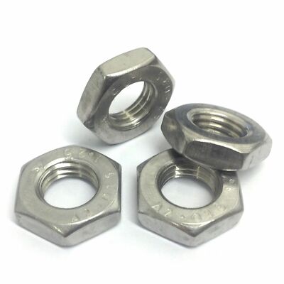 A2 Stainless Fine Pitch Half/Thin Locking Nuts | eBay UK