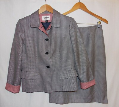 Kasper Suit 2 PC Jacket Matching Skirt Ladies Size 6 Petite | eBay