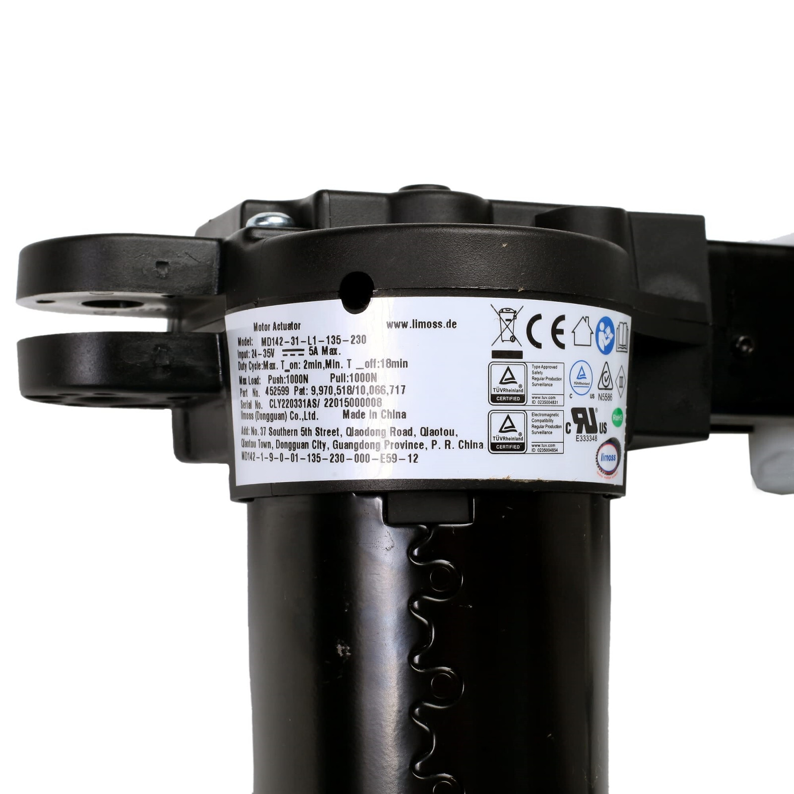 Lift Chair Sofa Motor Linear Actuator Model Limoss 452599 MD142-31-L1 ...