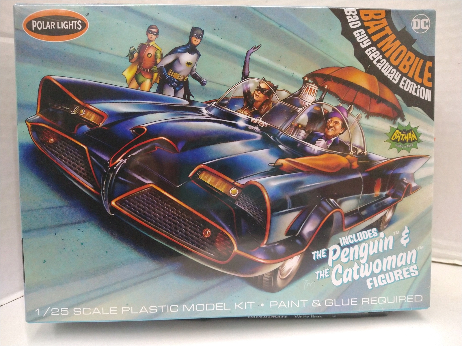 Polar Lights #998 Batmobile Bad Guy Getaway Edition 1/25 Scale Plastic ...