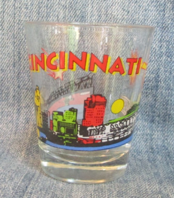 Comet Cincinnati Ohio Skyline Shot Glass SAL-2 | eBay