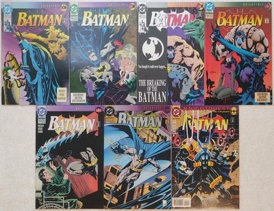 BATMAN KNIGHTFALL #494/496/497/498/499/500/501 1993 DC COMICS LOT OF 7 ...