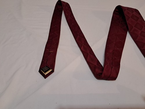 Donald J Trump Red Power Tie Textured 100% Silk Gold Bar Signature ...