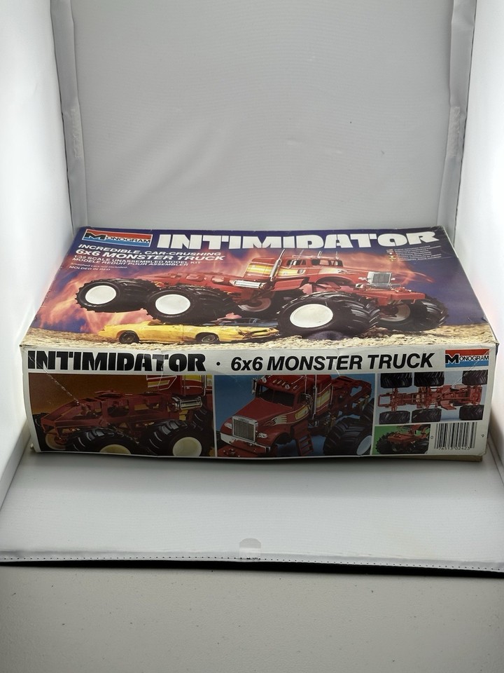 1985 Revell Monogram INTIMIDATOR 6x6 Monster Truck Trailer Semi 1/32 ...