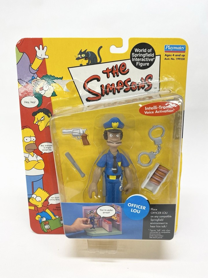 The Simpsons World Of Springfield Interactive Figure Officer Lou | eBay