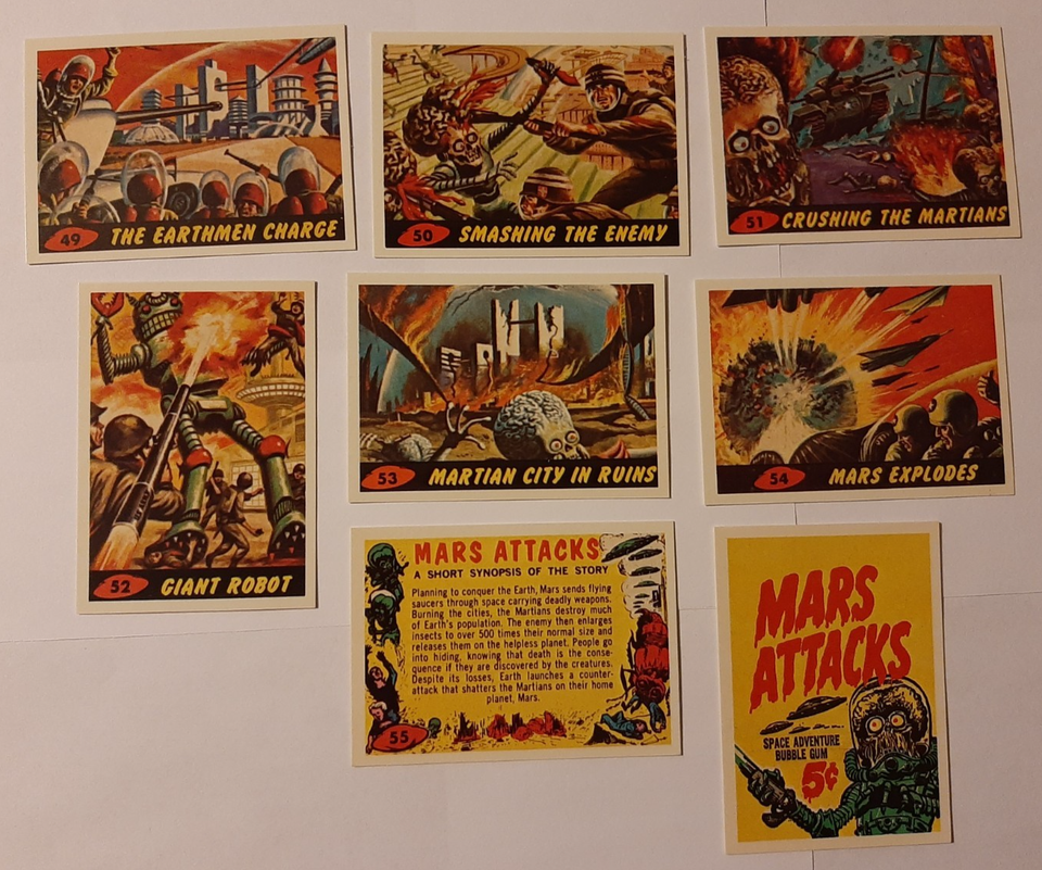 1984 Mars Attacks official 1962 Renata Galasso reprint 56 trading card ...