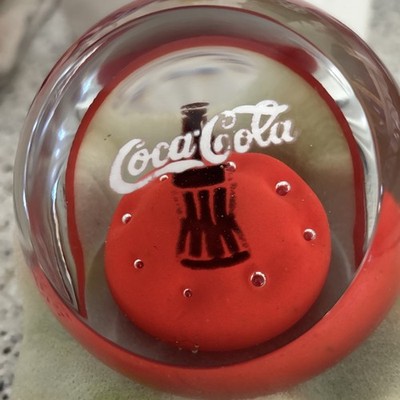 Coca -Cola Caithness Glass Paperweight Inner Space . Ltd Ed 64/750. NIB ...