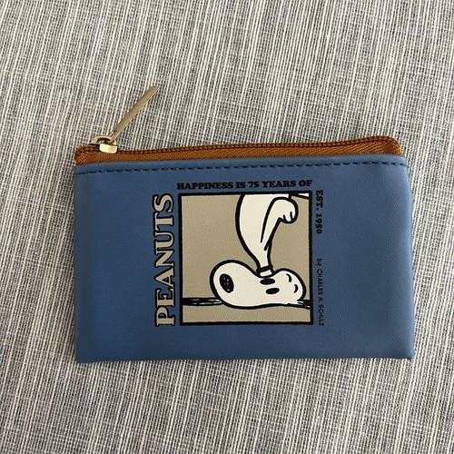 Peanuts Snoopy Flat Mini Pouch Slightly Defective | eBay