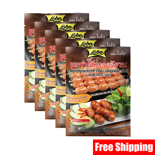 5 Pack. Lobo Northeastern Thai Sausage Set 75g, Easy to Cook at Home | eBay