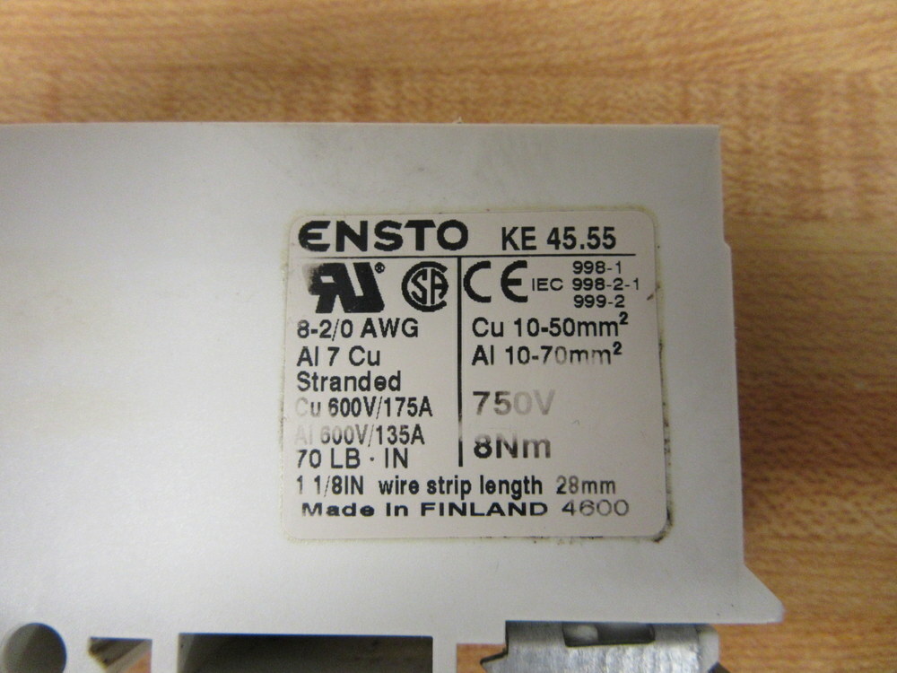 Ensto KE 45.55 Connector KE4555 | eBay