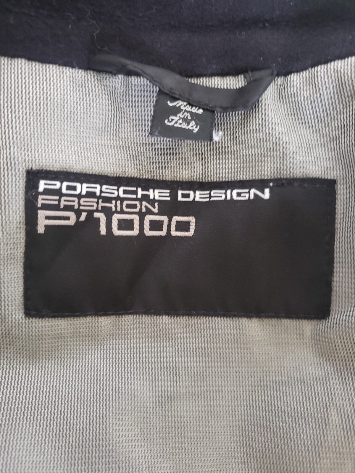 Porsche Design Fashion Rare P'1000 Black Jacket Made In Italy Size EU ...