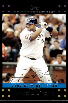 2007 Topps Updates & Highlights #UH224 Prince Fielder Red Back | eBay