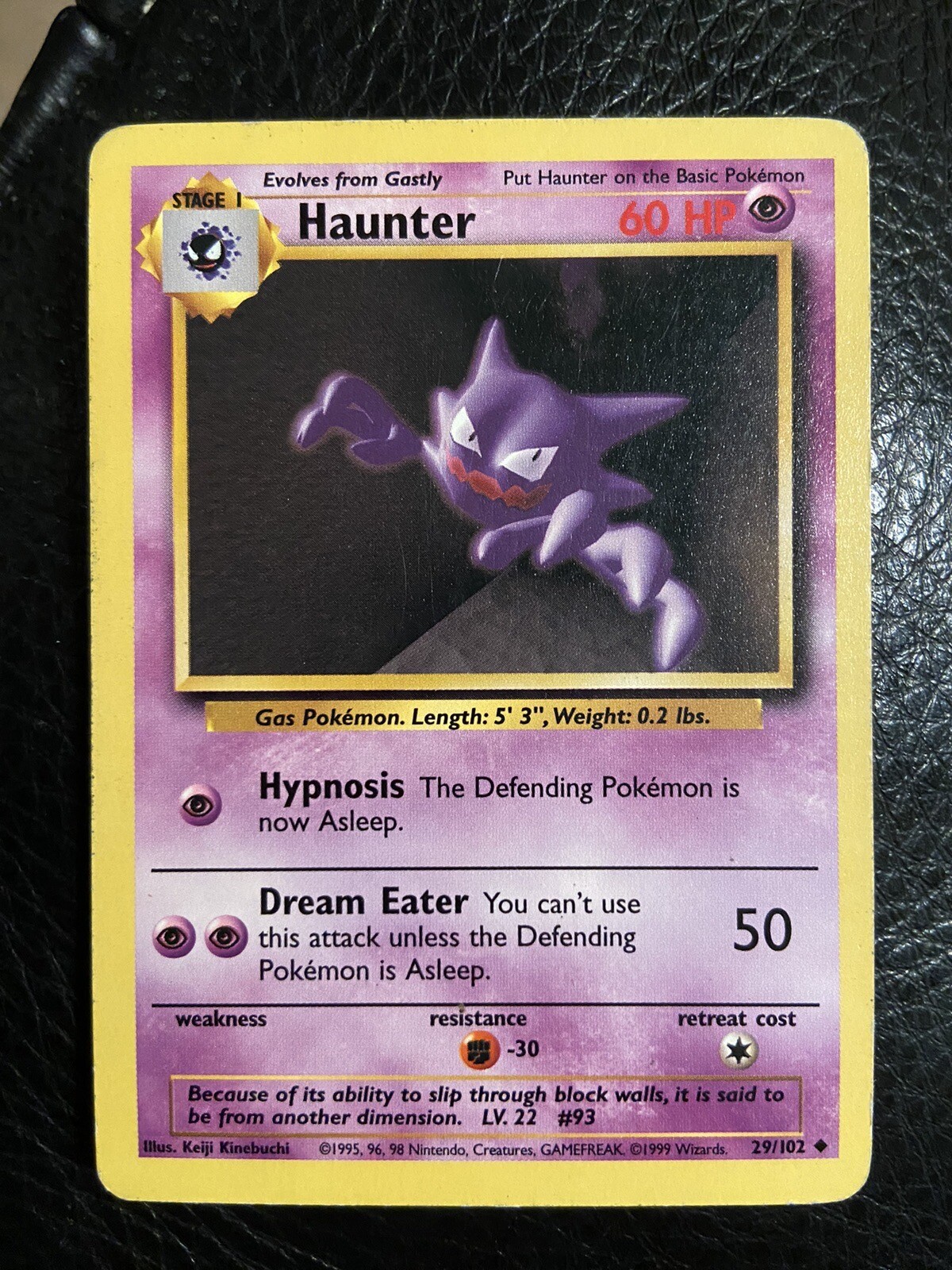 Pokémon TCG Haunter Base Set 29/102 Regular Unlimited Uncommon | eBay