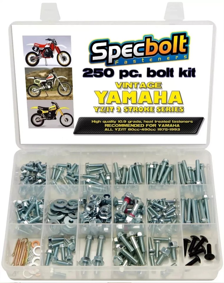 250pc Yamaha YZ IT Bolt Kit 125 175 200 250 360 400 425 465 490 MX DT ...