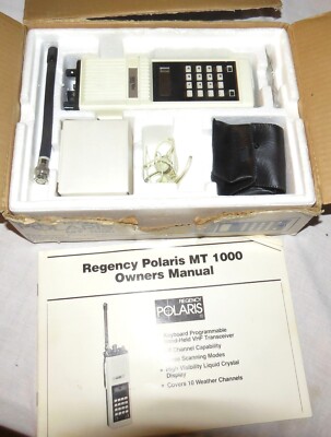 Regency Polaris MT 1000 Keyboard Programmable Hand-Held VHF Transceiver ...