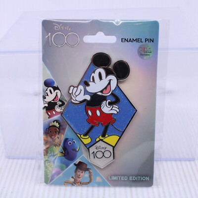 B1 Disney LE 300 Pin Palm Pink A La Mode Jumbo Mickey Mouse 100 Diamond ...
