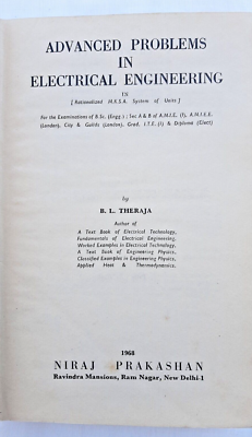 Electrical Technology By Bl Theraja Vol 4 Pdf