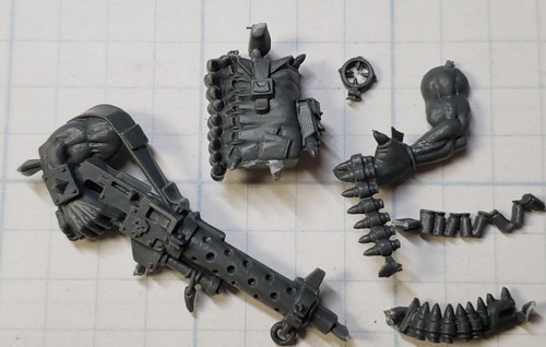 Warhammer 40k Ork Bits Boyz Big Shoota w/Ammo & Backpack | eBay