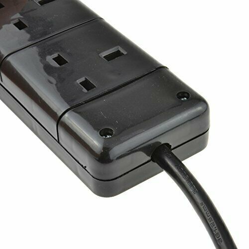 3 Gang Way UK 13A Trailing Socket Mains Power Extension Lead 1m/2m/3m ...