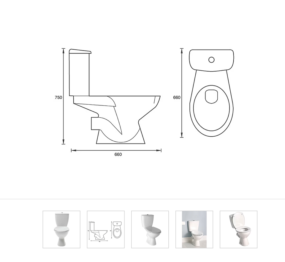 Toilet + cistern + seat, close coupled dual flush (screwfix toilet to ...