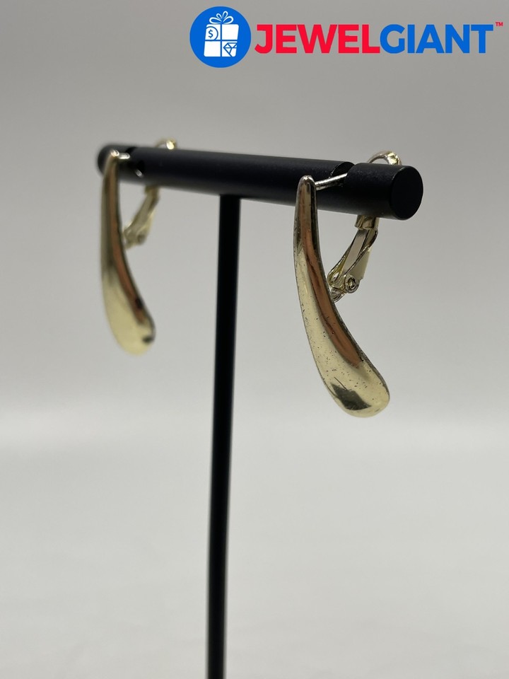 GOLD-PLATED STERLING SILVER SU 1 PAIR OF PIERCE EARRINGS 6.2G #FZ264 | eBay