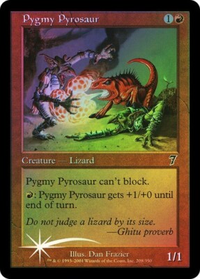 7th Edition MTG FOIL Pygmy Pyrosaur Magic | eBay
