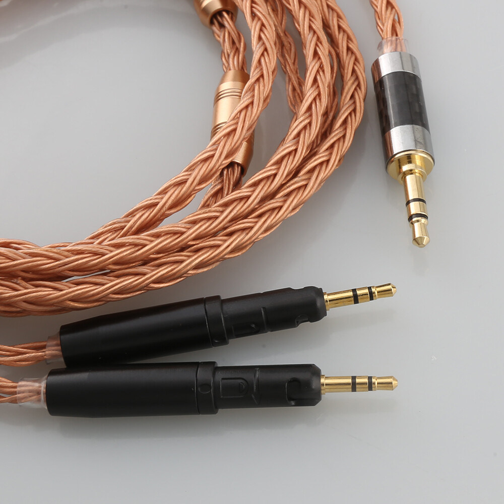 3.5mm 16Core 7N OCC Braided Headphone Cable For Audio-Technica ATH-R70X ...
