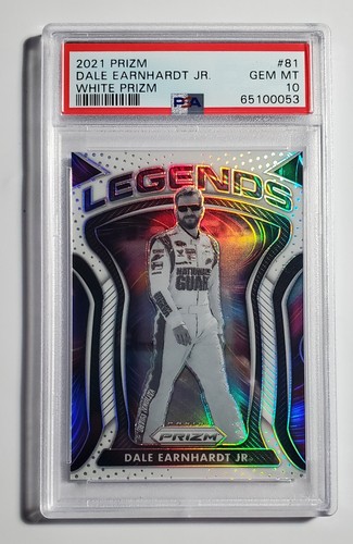 2021 Panini Prizms #81 Dale Earnhardt Jr. White Prizm PSA 10 Gem Mint 3 ...