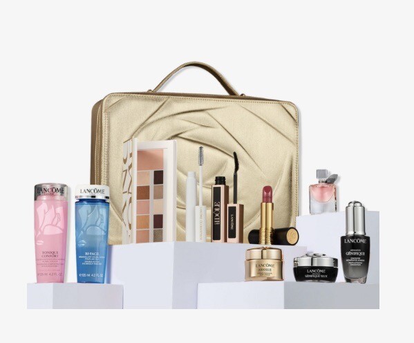 Lancome Holiday Beauty Box Iconic Pieces of Skincare Makeup Gift Sets ...