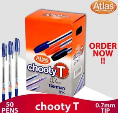 Atlas Pen Chooty T - Blue / Black / Red - 50 Pen Box free shipping | eBay