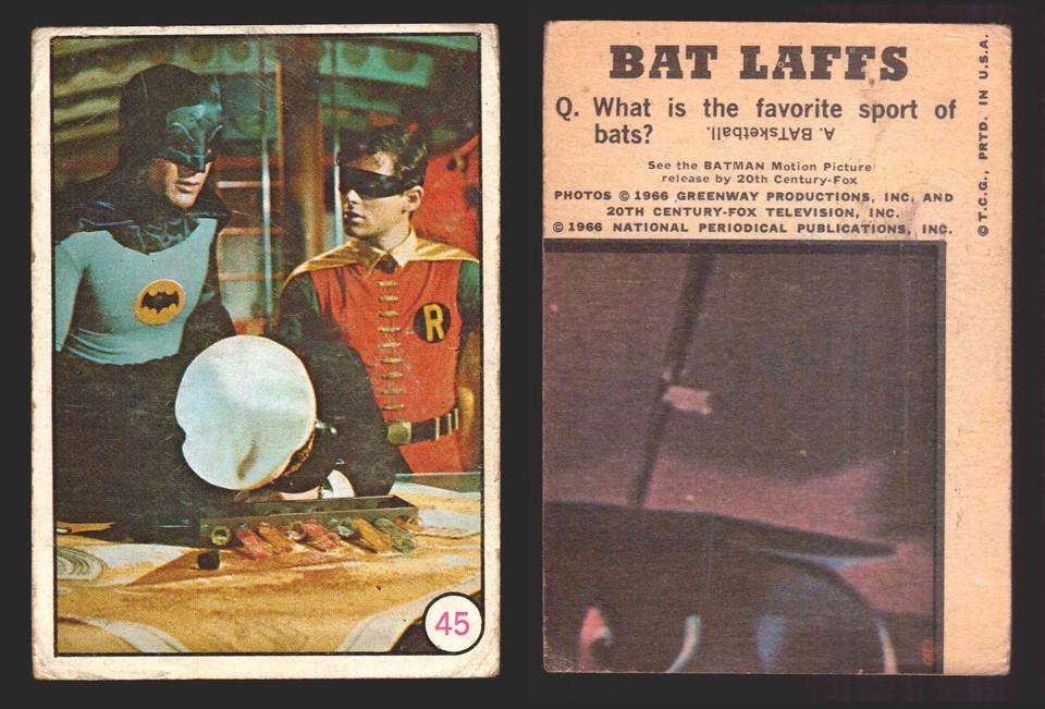 Batman Bat Laffs Vintage Trading Card You Pick Singles #1-#55 Topps ...