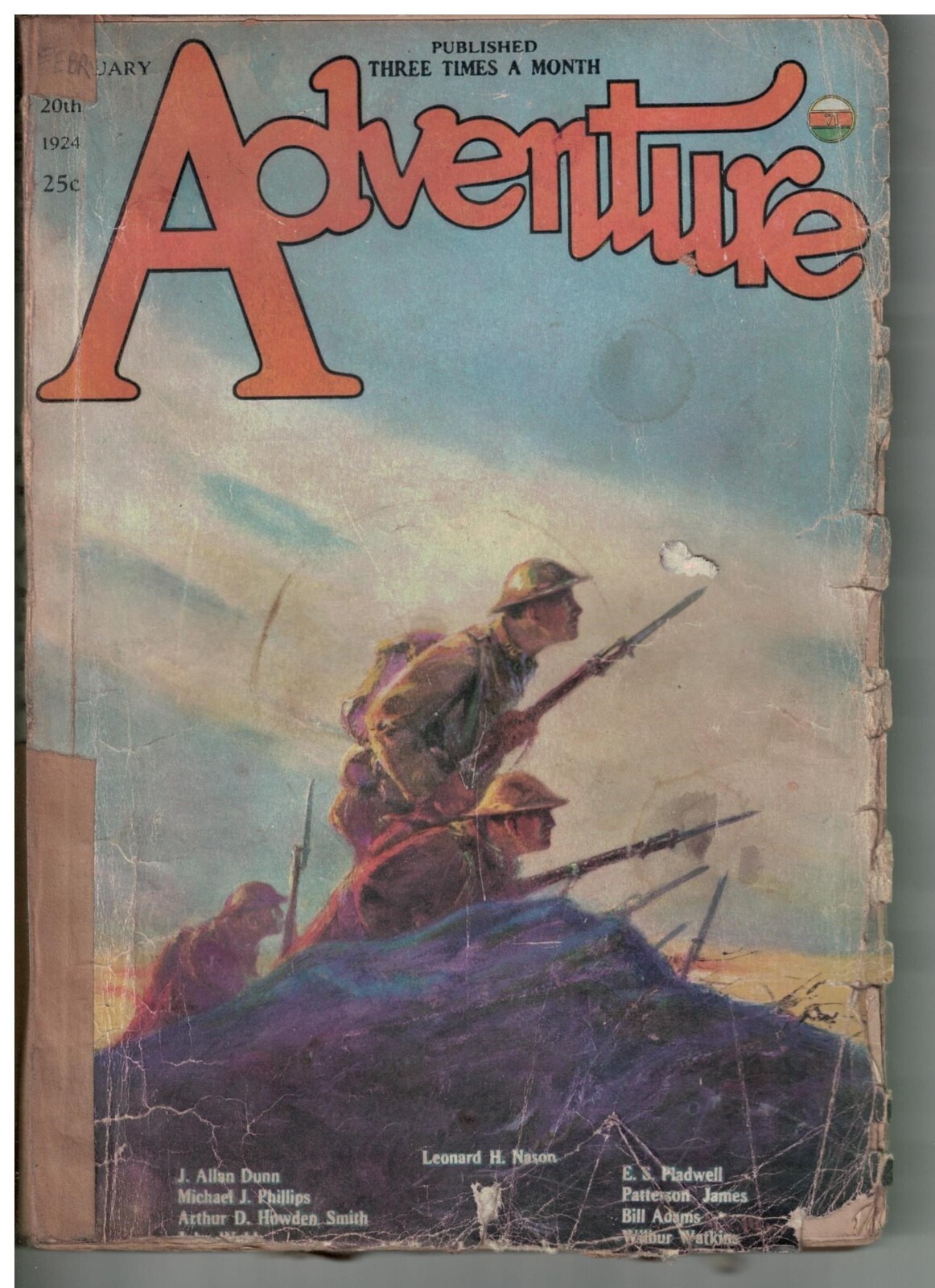 Feb 20 1924 issue Adventure Pulp Magazine cover by H. C. Murphy | eBay